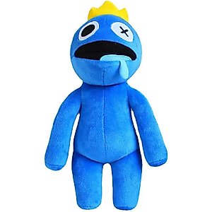 Branden's Bodega Rainbow Friends Plush Toy, Rainbow Friends, Toy from Rainbow Friends Plushies, Toy Gift for Adults and Children, Blue, Green, Yellow, Pink (Blue)
