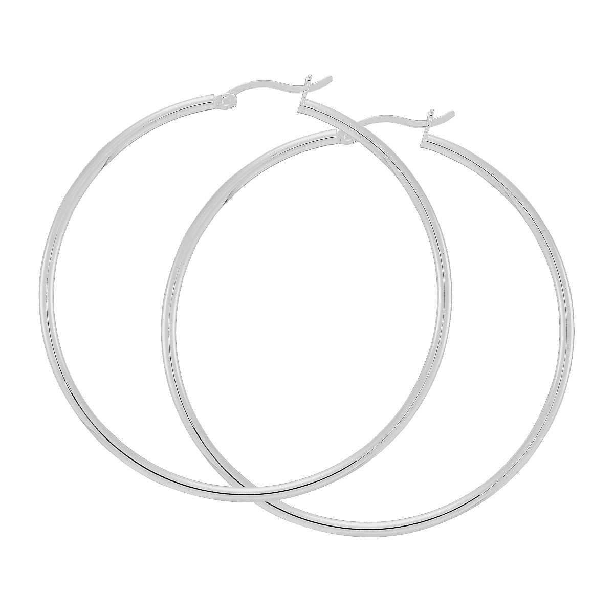 Silpada 'Mirrored Dreams' Hoop Earrings in Sterling Silver
