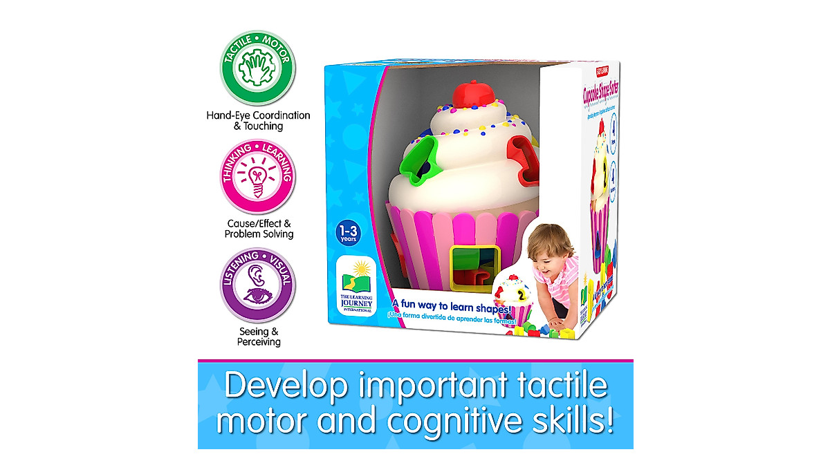 Learn with The Learning Journey Cupcake Shape Sorter for Toddlers