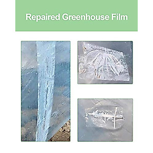 vensovo Greenhouse Covering Plastic Repair Tape - Heavy Duty 2″x108′ Garden Green House Sheeting, Plastic Polyethylene Film Repair Tape