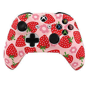 RALAN Controller Skin for Xbox One, Anti-Slip Silicone Controller Cover Protector Case Compatible for Xbox 1 Wireless/Wired Gamepad Joystick with 2 Cute Thumb Grips Caps.
