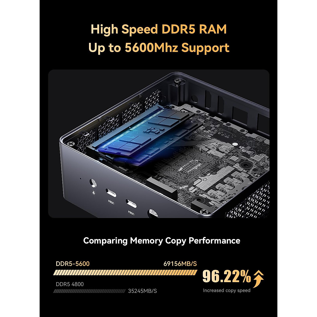 MINISFORUM DeskMini UM790 Pro Mini PC AMD Ryzen 9 7940HS Barebones Version Without RAM and SSD Personal Computer, AMD Radeon 780M Graphics, 2xHDMI(4K) 2xUSB4(DP|8K) Outputs