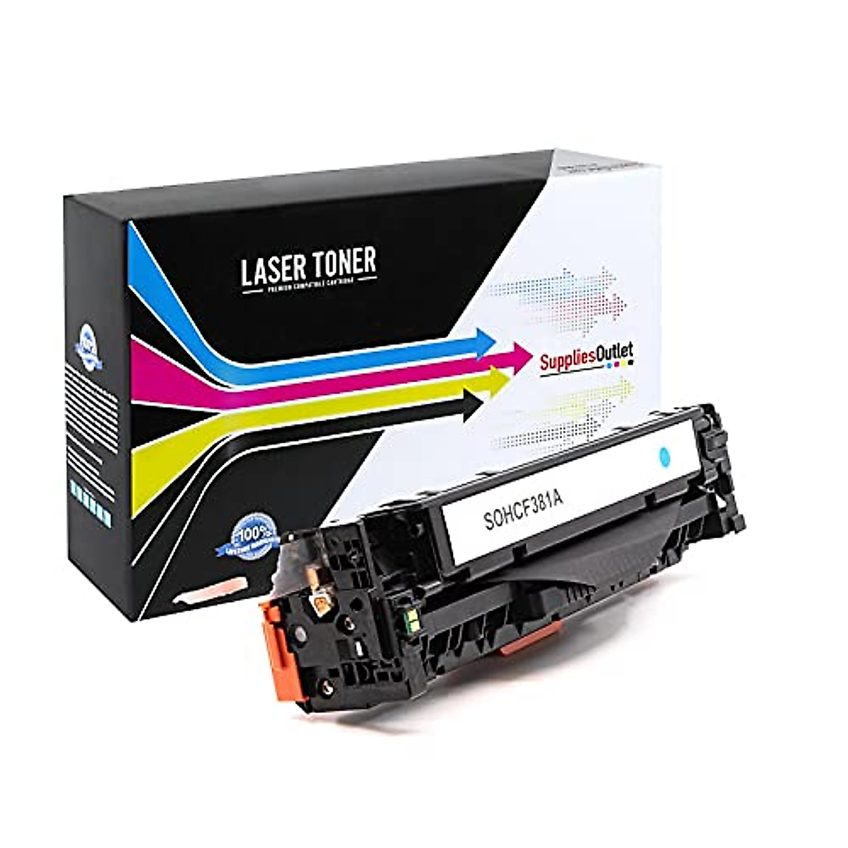 USAA Compatible Toner Cartridge Replacement for HP 312A / CF381A (Cyan,1 Pack)