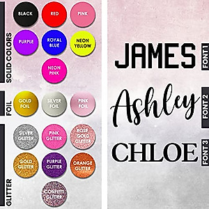 Personalized Initial Drawstring Backpack w/Name - Custom Bookbag for Girls & Boys 3 Fonts 15 Vinyl 6 Bag Colors – Customized Back to School Gifts Kids Monogrammed Gym Women Men, Beige