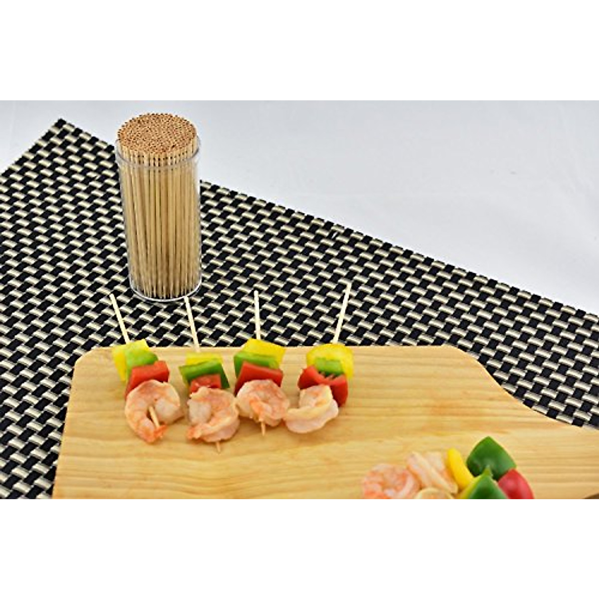 Gmark Premium 4" Kokeshi Toothpicks Skewers 500ct (2 Packs of 250) Extra long toothpicks for appetizers GM1034