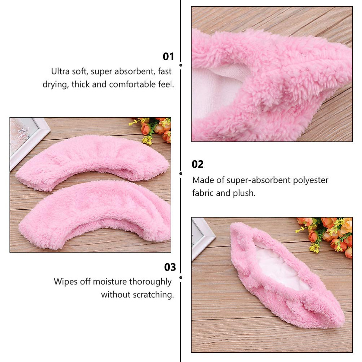 BESPORTBLE 2 Pairs Ice Skate Guards Elastic Skating Blades Covers Kids Plush Skate Shoes Blade Protector (Yellow Pink S)