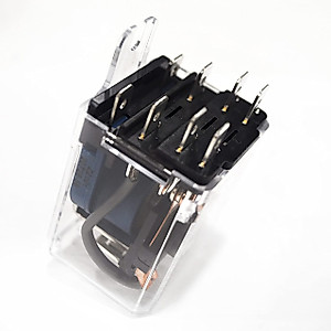 Miller 113247 Relay, Encl 12Vdc Dpdt 20A/120Vac 8Pin Flange Mtg