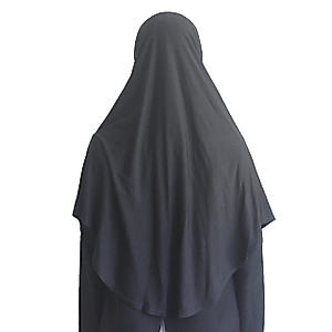 Modest Beauty Womens Hijab Scarf Solid Color Head Scarfs Hijabs Long Scarves Black