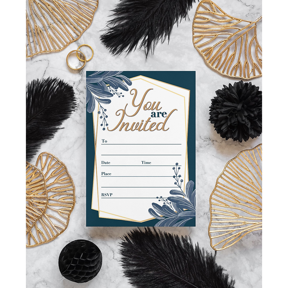 Stonehouse Collection | You Are Invited Formal Fill-in Party Invitations With Envelopes | 25 Invites & Envelopes | Wedding, Baby Shower, Rehearsal Dinner, Birthday Party (Formal Your Invited)