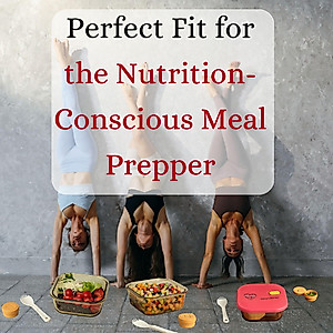 AI LOVE PEACE Glass Lunch Containers for Women Adults, Microwave Safe Glass Lunch Box, Leak Proof BPA-Free, Durable, Built-in Vent - Ideal for Meal Prep & On-the-Go Lunches (red)