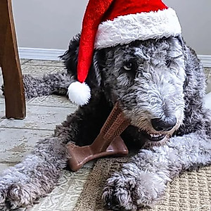 SPOT by Ethical Products 4 in Bambone Plus Easy Grip Peanut Butter, Beef & Chicken Dog Chew Bundle - Bamboo & Nylon Anti Anxiety Bone for Aggressive Chewers & Dental Health for Dogs - Medium (3 Pack)