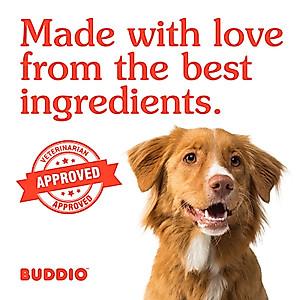 BUDDIO Advanced Hip & Joint Dog Supplement – High-Potency Glucosamine, Fish Oil, Vitamin E, Manganese – Tasty Chicken Liver Flavored Soft Chews, 90 Count – Vet Recommended for Enhanced Mobility