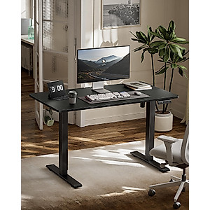 Marsail Electric Standing Desk Adjustable Height, 48 * 24 Inch Sit Stand up Desk for Home Office Furniture Computer Desk with 3 Memory Presets, Headphone Hook