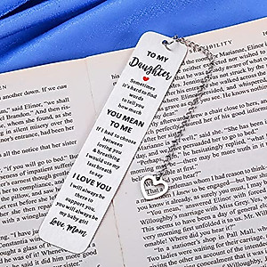 to My Daughter Gifts Christmas Gifts for Teenage Girls Bookmarks for Book Lovers Stocking Stuffers for Teens Birthday Gifts for Daughter Inspirational Gifts Graduation Gifts for Her Mothers Day Gifts