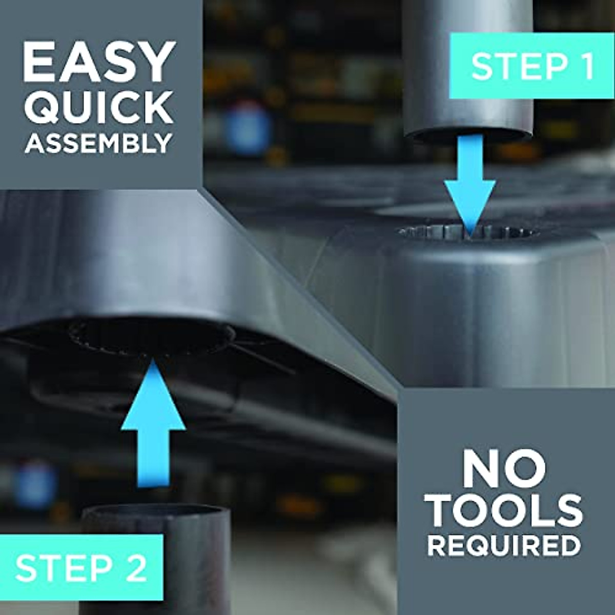 BLACK+DECKER Shelving Unit, Heavy Duty Storage Shelving Unit, Garage Organizer, Indoor and Outdoor, Black (1, 18"x36")