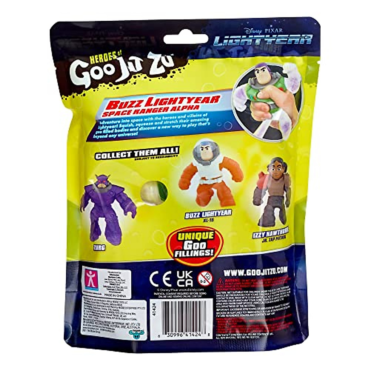 Heroes of Goo Jit Zu Disney Pixar Lightyear Lightyear Hero Pack - Alpha Buzz, Squishy, Stretchy ...