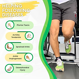 IRUFA, AN-OS-12,3D Breathable Patented Spacer Fabric Adjustable Athletics Achillies Tendon Ankle Wrap, Plantar Fasciitis, Pain Relief for Sprains, Strains, Arthritis and Torn Tendons