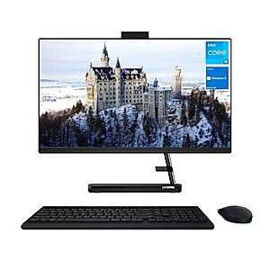 Lenovo IdeaCentre 3i All-in-One Desktop, 23.8” FHD Display, Intel Core i3-1115G4 Processor, 16GB RAM, 1TB PCIe SSD, Pop-up Webcam, HDMI, Wireless Keyboard&Mouse, Wi-Fi 6, Windows 11 Home