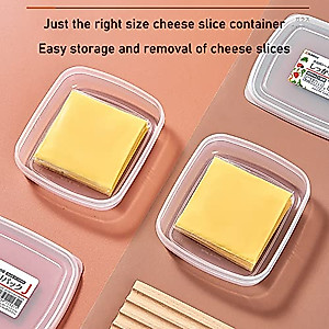 WonLiq 2 Pack-Plastic Cheese Storage Containers with Lids Airtight Keeps Cheese Fresh and Delicious Cheese Container for Fridge BPA Free