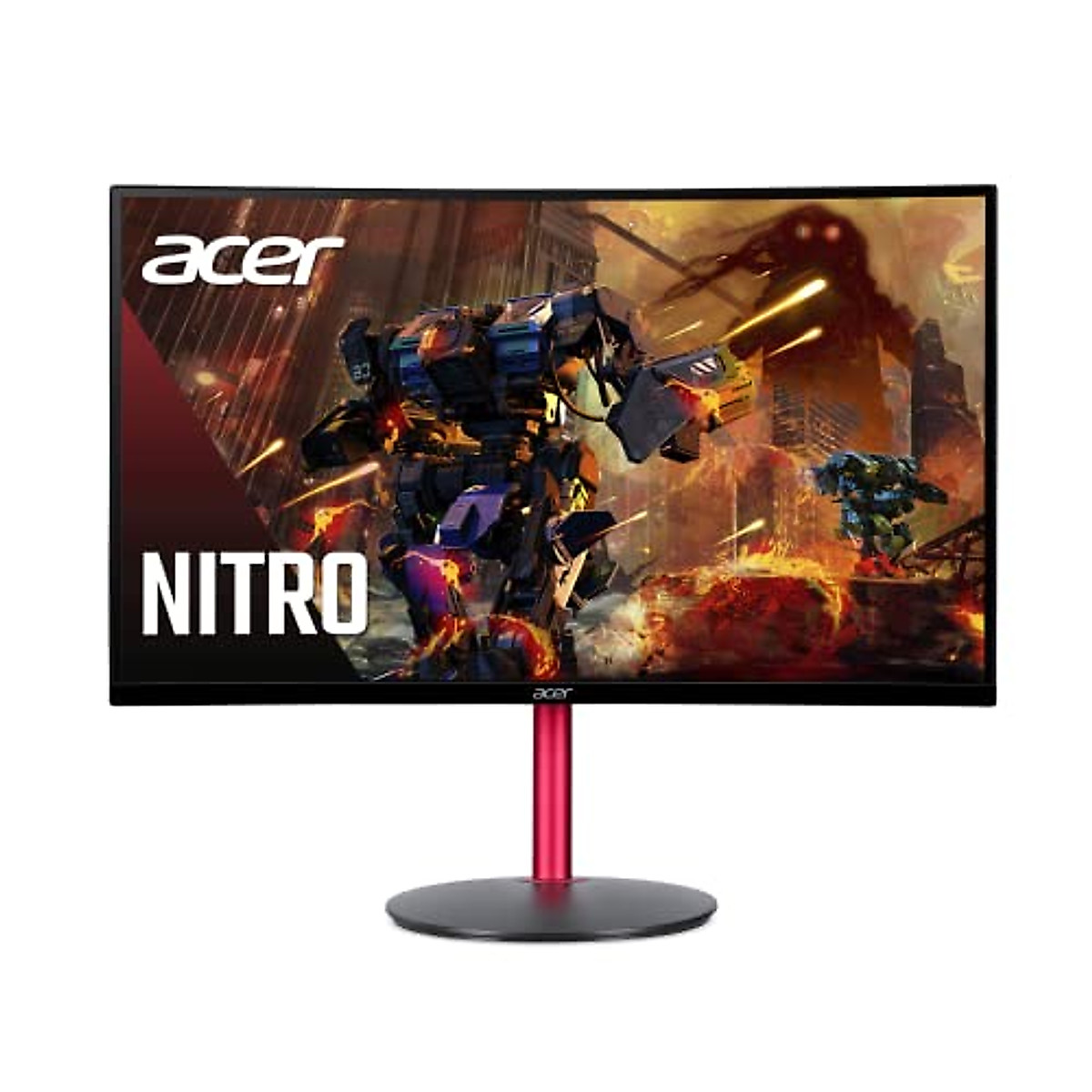 Nitro by Acer 27" Full HD 1920 x 1080 1500R Curve PC Gaming Monitor | AMD FreeSync Premium | 165Hz Refresh | 1ms (VRB) | ZeroFrame Design | 1 x Display Port 1.4 & 2 x HDMI 2.0 Ports ED270R Mbmiiphx