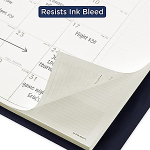 AT-A-GLANCE 2023 Weekly & Monthly Planner, Plan. Write. Remember, Hourly Appointment Book, 7-1/2" x 10", Large, Pocket, Bungee Closure, Black (70695005)