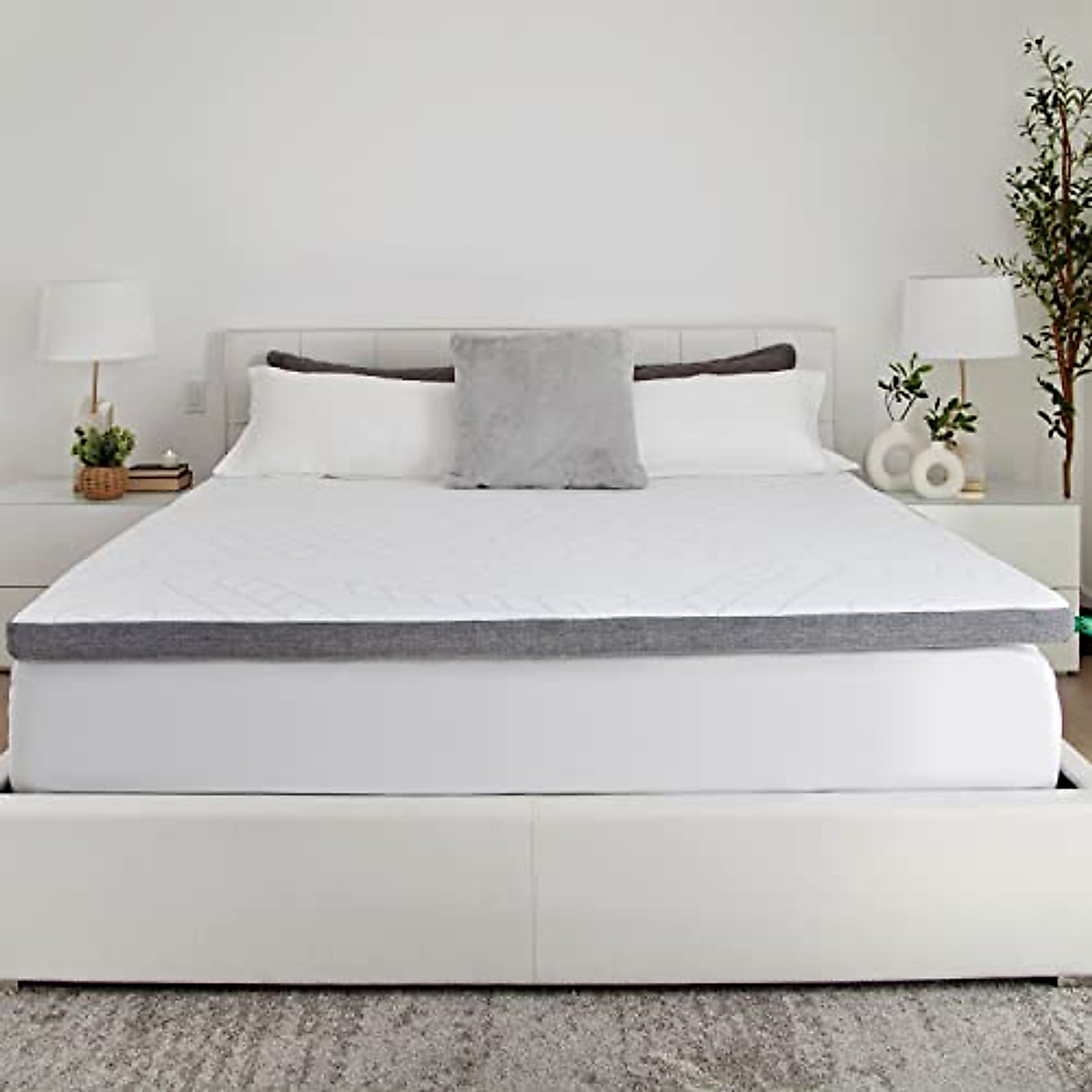 Sleepyhead 3-Inch Copper Mattress Topper - Copper-Infused Memory Foam with Washable Cover - Bedroom Essential (Queen, 3'' Copper Topper)