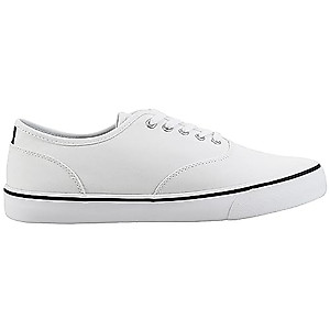 Lugz Men's Lear Shoes, White/Black, 10 M