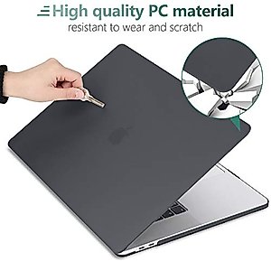 DONGKE for MacBook Pro 13 inch Case 2022 2021 2020 Release Model: A2338 M2/M1 A2251 A2289, Plastic Hard Shell Case & Keyboard Cover Only Compatible with MacBook Pro 13 Touch Bar, Matte Black
