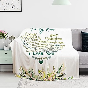 Fluffy Time Gift for Mom Birthday Gifts from Daughter Son Unique Mothers Day Birthday Christmas Blanket Gifts Ideas for Mom I Love You Mom Gifts to My Mom Presents for Mother Mom