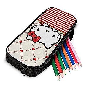 JVUQHLA 3Pcs Backpack Set 17inch Backpack With Lunch Box Pencil Case for Girl Women Back to School Supplies Gift (Cute Cartoon Cat)