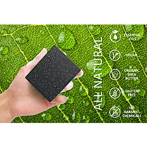 NATURAL AMERICAN Mens Organic Bar Soap, Masculine Scents, 100% Natural Soap for Men - Essential Oils, Organic Shea Butter Natural Body Soap, Natural Bar Soap for Men - ELEMENTS Body Soap 5 oz (6pk)