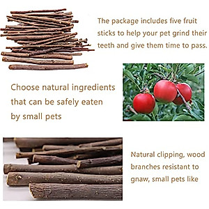 Hamiledyi Rabbit Litter Box, Small Animal Corner Potty Trainer, Bunny Toilet Pets Plastic Rectangle Cage Bedding Box Pet Pan with Chew Toys for Guinea Pigs Hamster Chinchilla Ferret