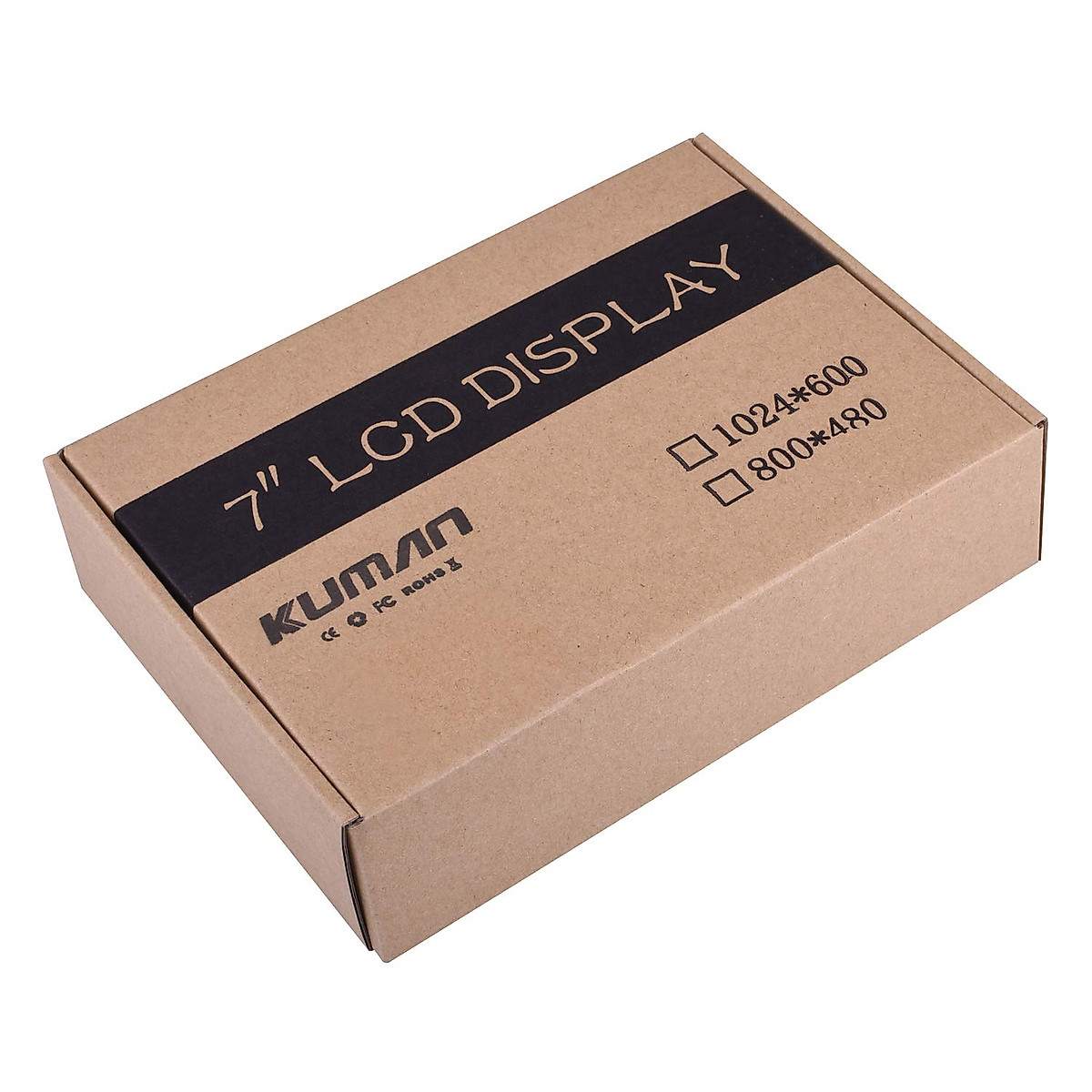 Kuman 7 Inch Raspberry Pi Touch Screen SC7BC IPS LCD Display HDMI Monitor 1024x600 for Raspberry Pi 4 B 3 2 1 B B+ A BB Black PC