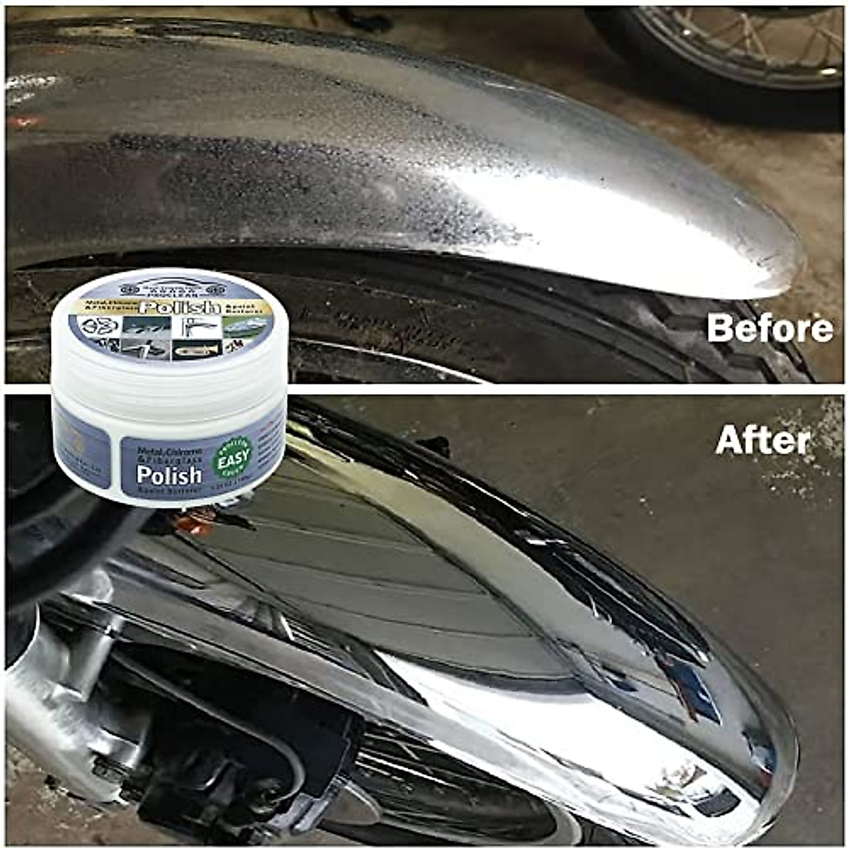 Car Scratch Remover and Swirl Remover, Multi-Purpose Metal Polish & Chrome Cleaner, Copper, Aluminium, Rust Remover, Innovative Water-Based Formula, 3.53 oz(100g).