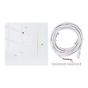 Household Smart Thermostat Programmable App Voice Control Electric Intelligent Floor Heating Temperature Controller for ZigBee AC 95‑240V White