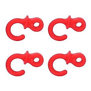 VGEBY1 Bowstring Stabilizer Bow String Stabilizer, 4Pcs Monkey Tail Type Rubber Compound Bow String Shock Absorber(Red)
