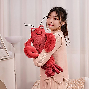 XIYUAN 17" Lobster Plush Toy-Plush Pillow Stuffed Sea Animal Lobster PillowCushion -Stuffed Animal Toy Pillow for Home Decoration Gifts