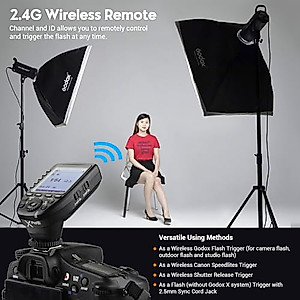 Godox XPro-S TTL Wireless Flash Trigger for Sony Camera, 2.4G Wirless Flash Transmitter HSS 1/8000s, TTL-Convert-Manual Function, 11 Customizable Functions, Big LCD Screen, 16 Groups and 32 Channels