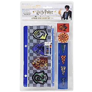 Harry Potter Party Favors Bundle - 32pc Ultimate Harry Potter Goodie Bags Set Featuring Fantastic Beasts Bookmarks and Pens, Harry Potter Pouches, Decals, and More (Harry Potter Writing Set)