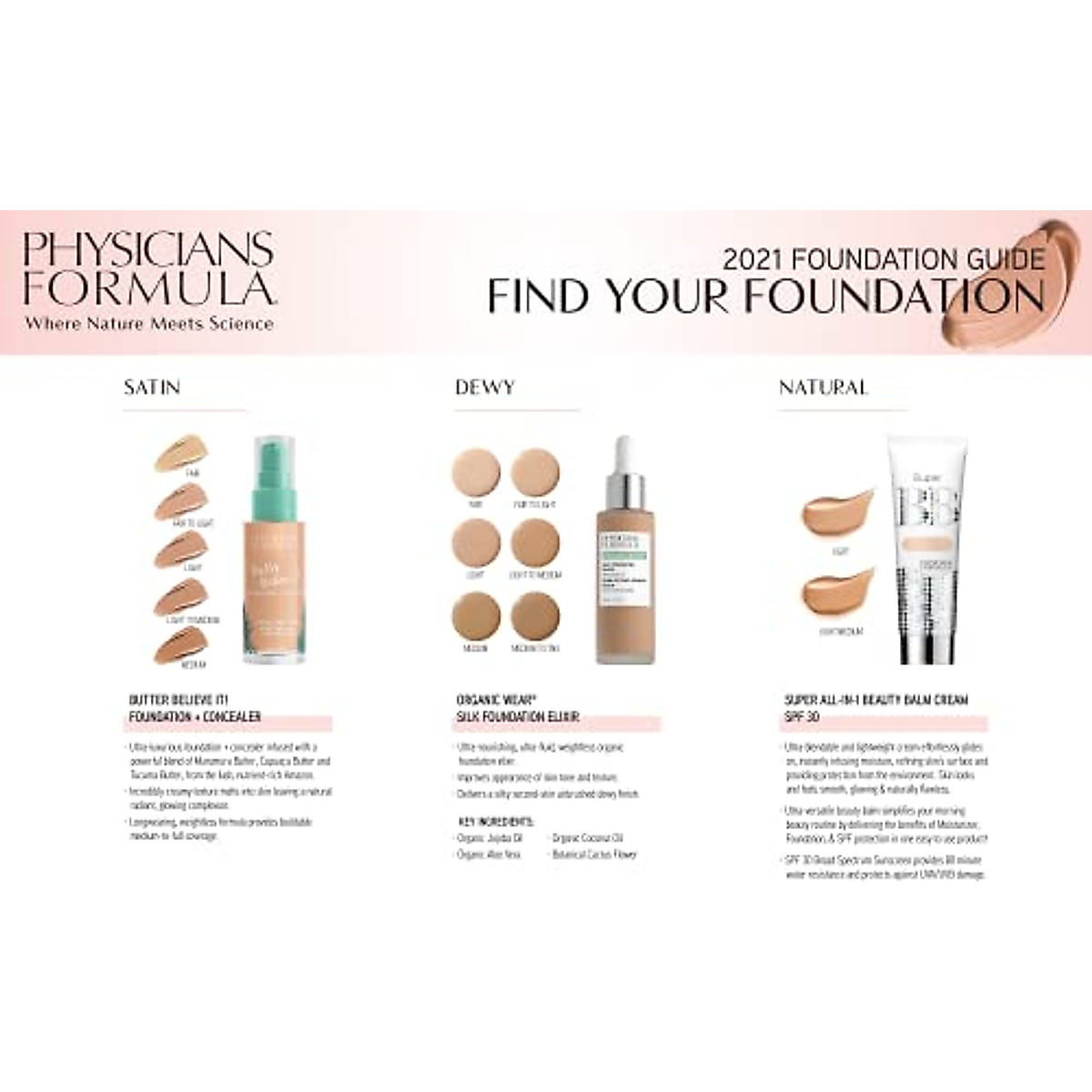 Physicians Formula Super BB All-in-1 Beauty Balm Cream Light/Medium | Dermatologist Tested, Clinicially Tested