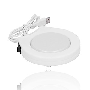 Coffee Mug Warmer, USB Powered Heater Pad ABS + Iron Coffee Heater Pad Light Small 60℃~70℃ Coffee Cup Warmer for Hot Coffee Tea Espresso Milk