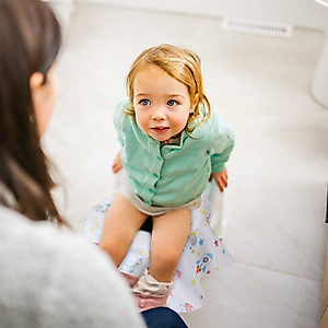 20 Pcs Disposable Toilet Seat Covers Waterproof Extra Large Seat Covers for Kids, Individually Wrapped Portable Toilet Seat Cover for Travel, Toddlers Potty Training in Public Restrooms