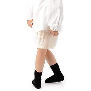 JORMATT 6 Pairs Toddler Thick Thermal Crew Socks Baby Winter Socks Boys Warm Fleece Socks Girls Cute Slipper Socks with Non Slip Girps,2-4 Years L