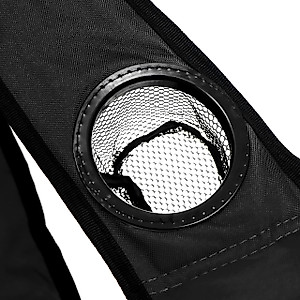 Trademark Innovations Loveseat Style Double Camp Chair, 40" L x 22" W x 31.5" H,Polyester, Black