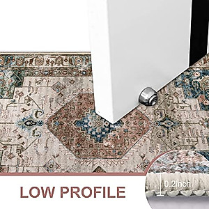 Collive Indoor Door Mat Retro Floor Mat, Non Slip Washable Doormat Large Size Quickly Absorb Welcome Mats Low-Pile Front Door Rug Inside Entryway Carpet for Entrance - 36" x 59"