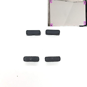 Replacement 4 PCS Rubber Feet Shell Housing Case Rubber Cover for Xbox 360 Slim (Black)