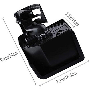 GX390 GX340 Air Filter Housing Cover with Air Cleaner Box Adapter Assembly Compatible with Hondaa GX270 270cc 301cc 420cc 389cc 190F 192F 188F, Replaces 17410-ZE2-020 17230-Z53-841