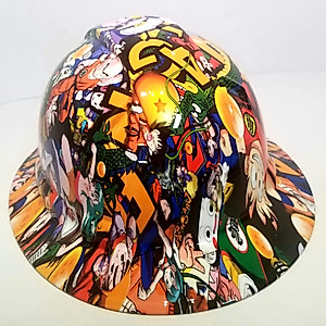 Wet Works Imaging Customized Pyramex Full Brim Dragon Ball Z Hat with Ratcheting Suspension