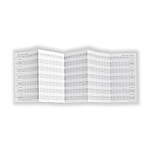 Levenger Circa Monthly Tabs & Pullout Calendar, Junior - Discbound Monthly Tab Dividers, One-sheet pullout calendar, 150-gsm white paper