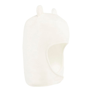 Danlois Beanie Hat, Character Hat Winter Knit Cap with Snap Button, White, One Size